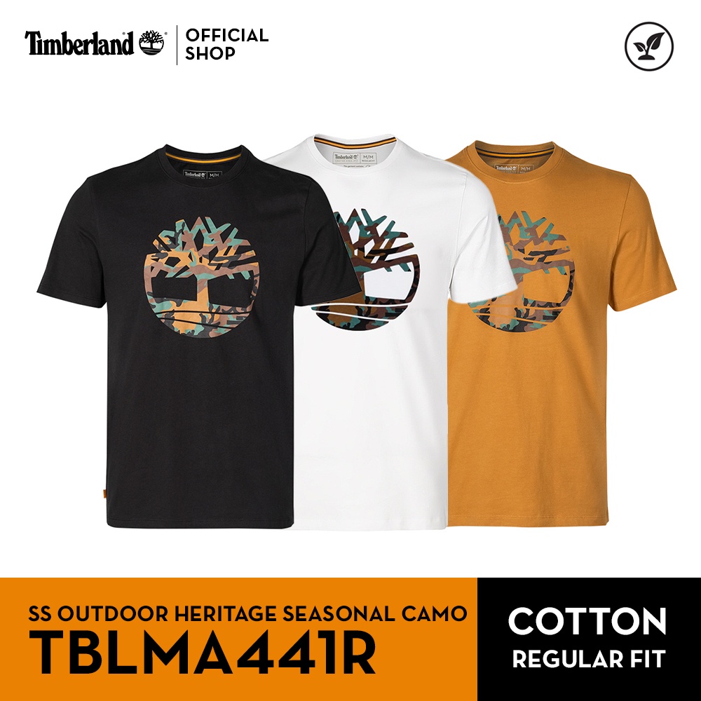 Timberland Men's SS OUTDOOR HERITAGE SEASONAL CAMO TREE LOGO TEE เสื้อ ...