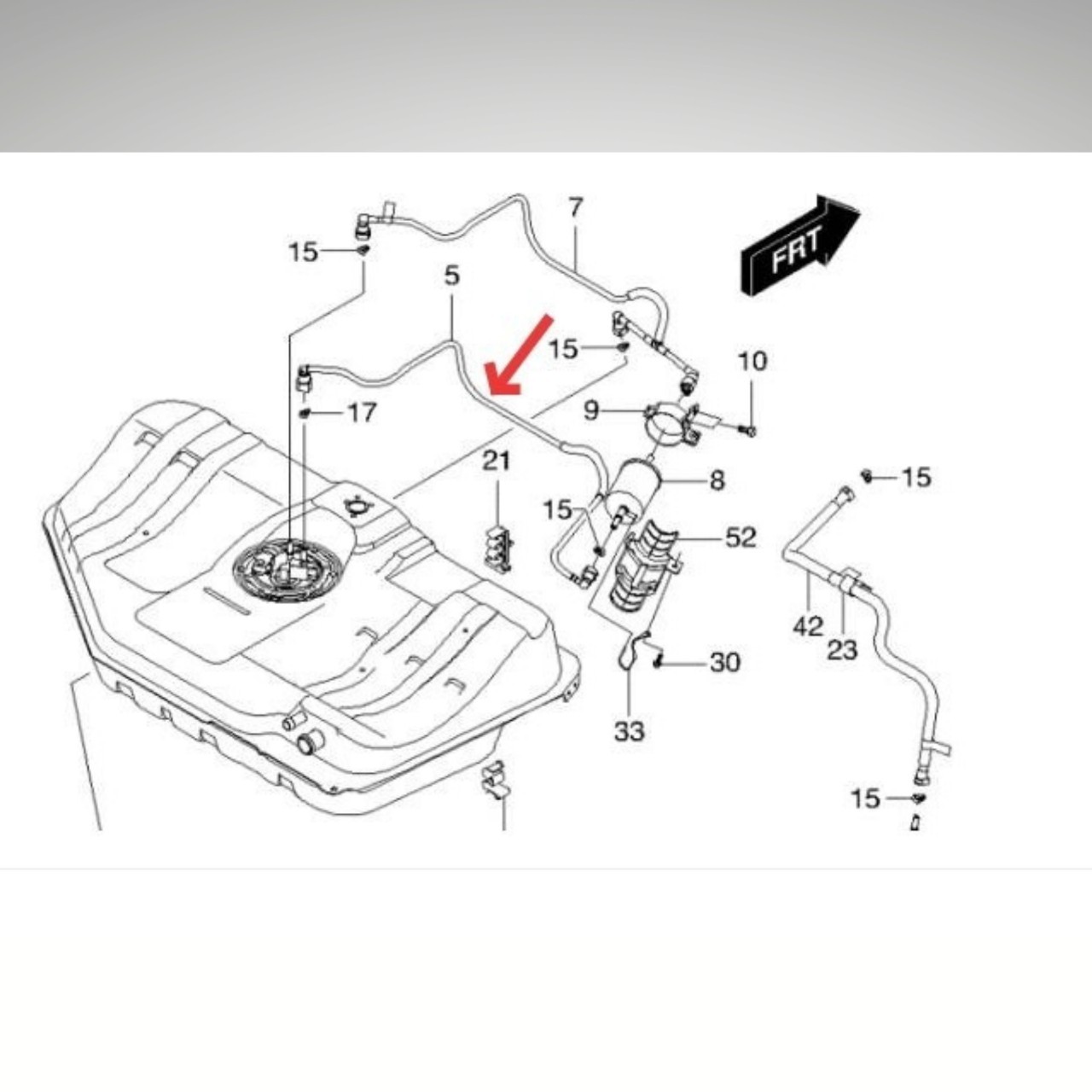 ท่อเบนซิน เชฟโรเลต ออพตร้า 1.6 96553795 แท้ GM Chevrolet Optra - Pbk ...