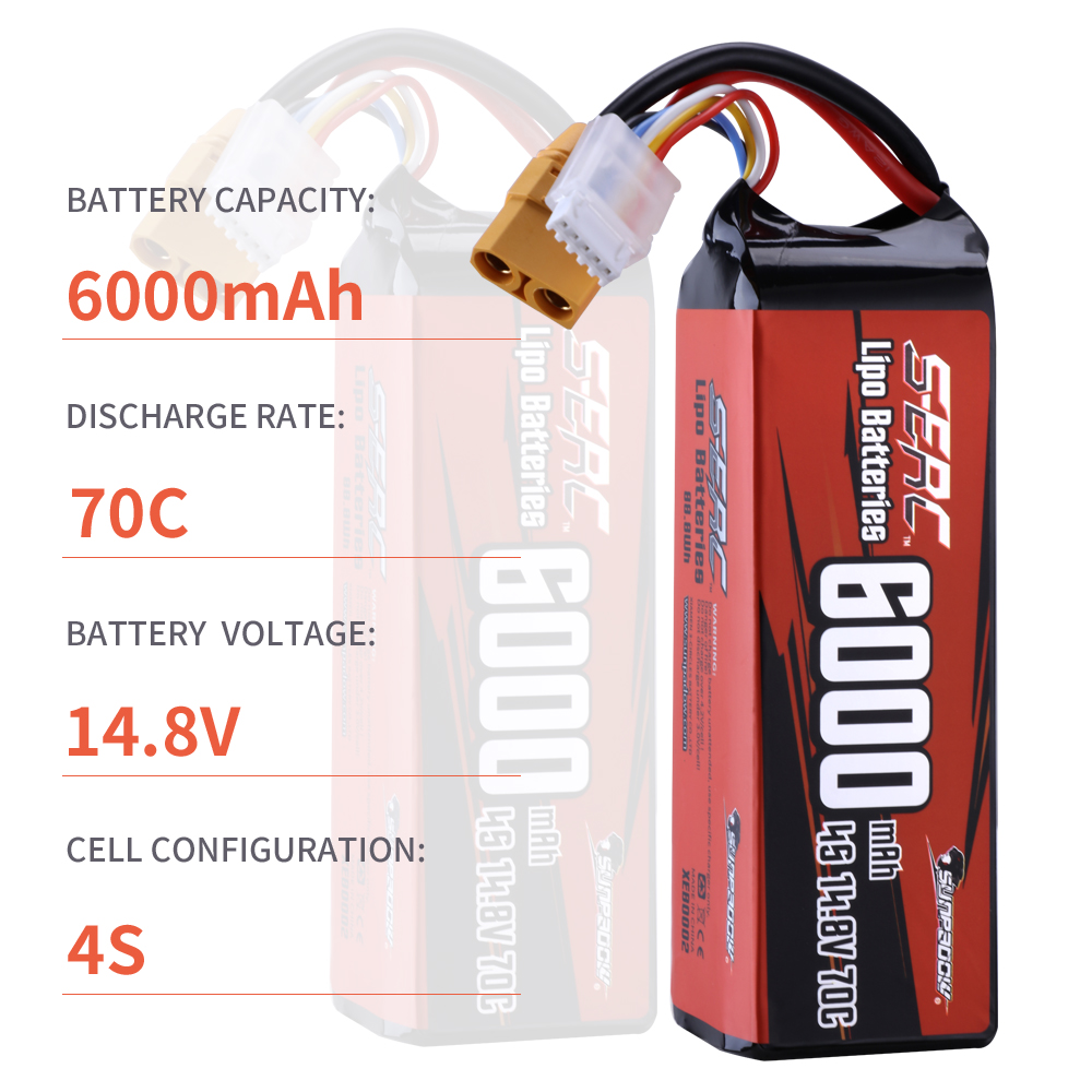 【จัดส่ง Today】RC แบตลิโพ แบตเตอรี่ลิโพ lipo 6000MAh 14.8V (4เซล) 70C 100C วอลเปเปอร์ลายเสาโรมัน ...