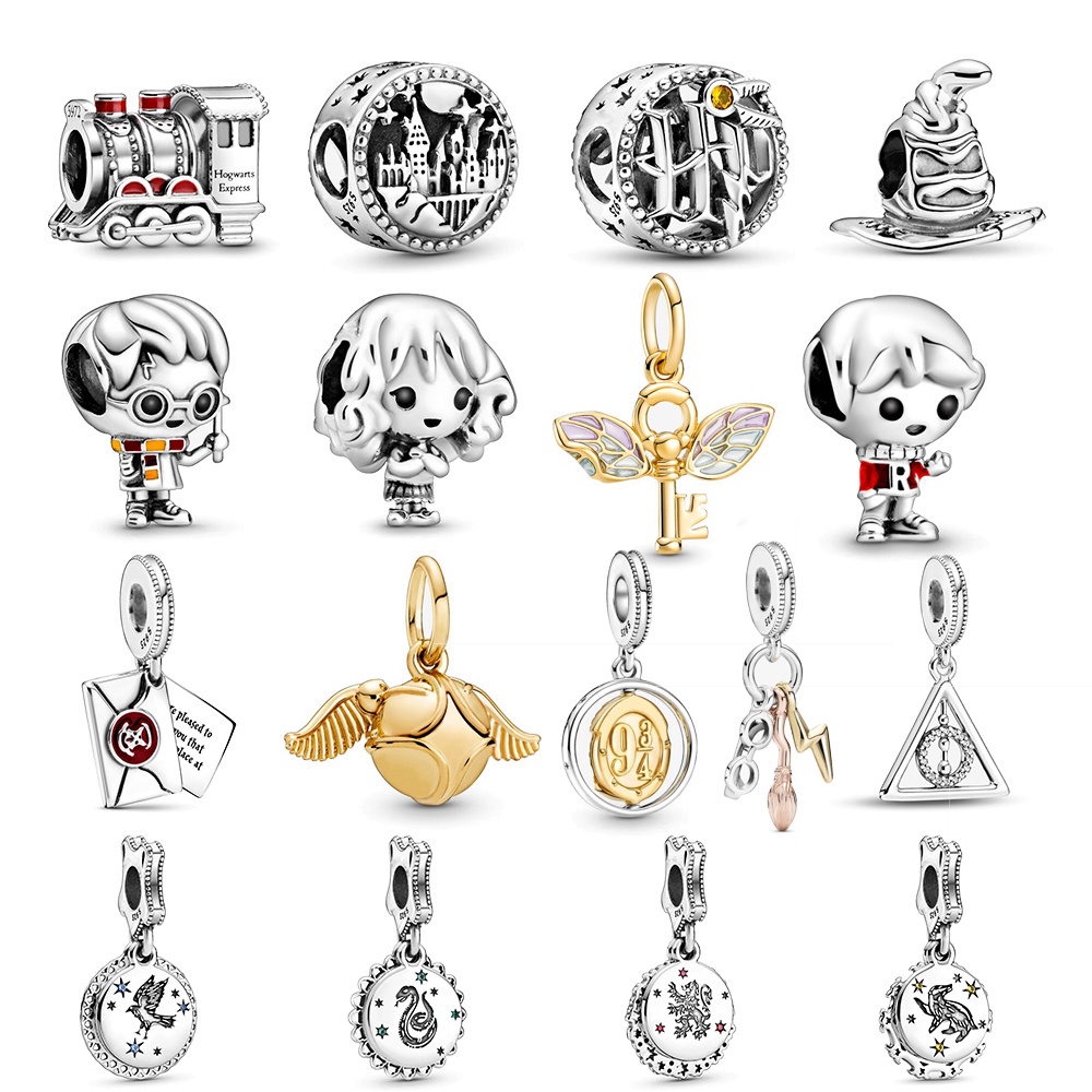 Harry Potter Series Charm Zircon Beads Non 925 Sliver Charms celet Bead ...