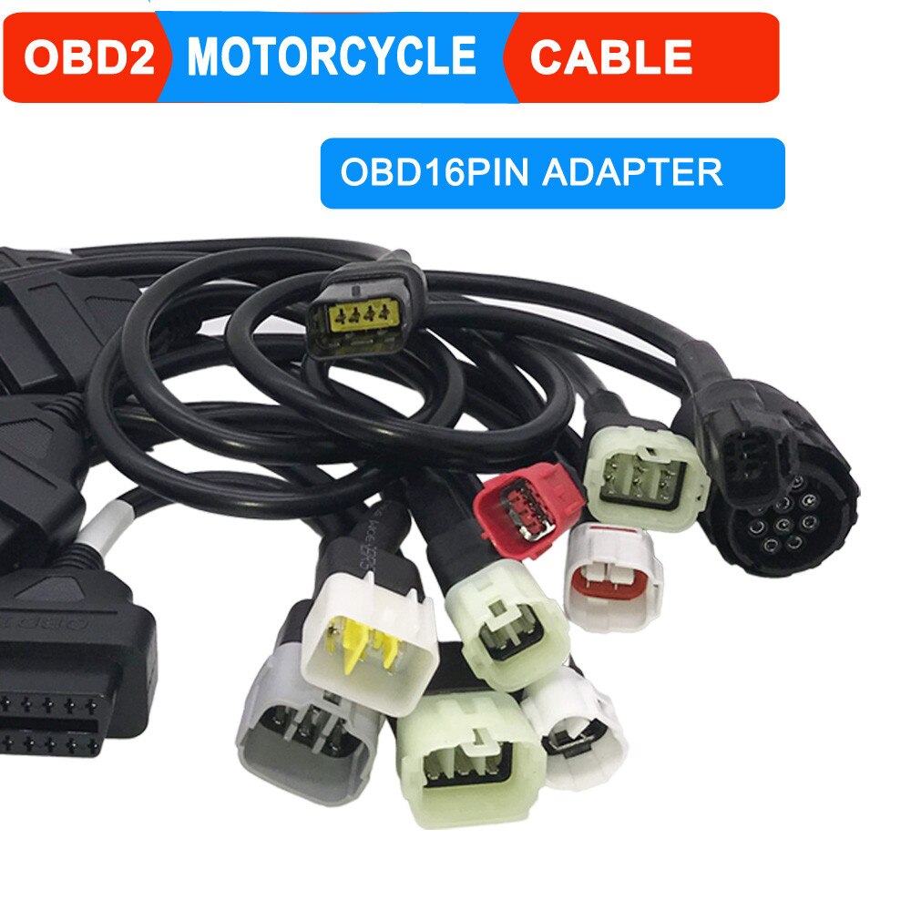 OBD2 Cable Adapter for Motorcycle สายแปลง สายOBD2 สำหรับอ่านค่า สแกน ...