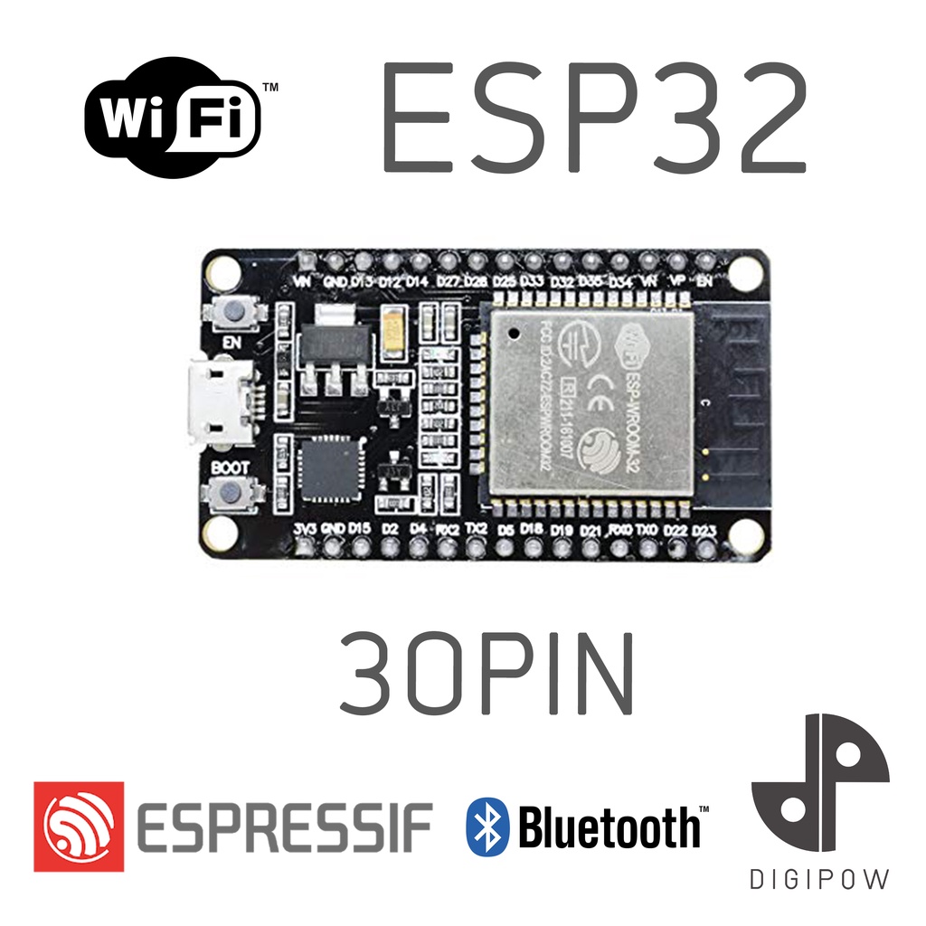 ESP32 Node32 ESP-32 DEVKIT Wifi Bluetooth Arduino Development Board Ultra-Low Power 30Pin 38Pin ...