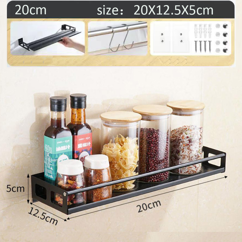 2021Modern Nordic Style Kitchen Organizer Wall Mount Bracket Storage ...