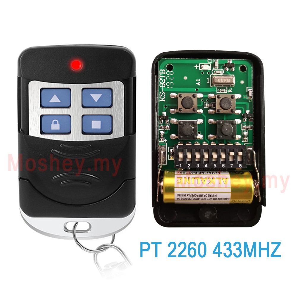 433Mhz PT2262 ic Auto Gate Remote Control garage door remote control ...