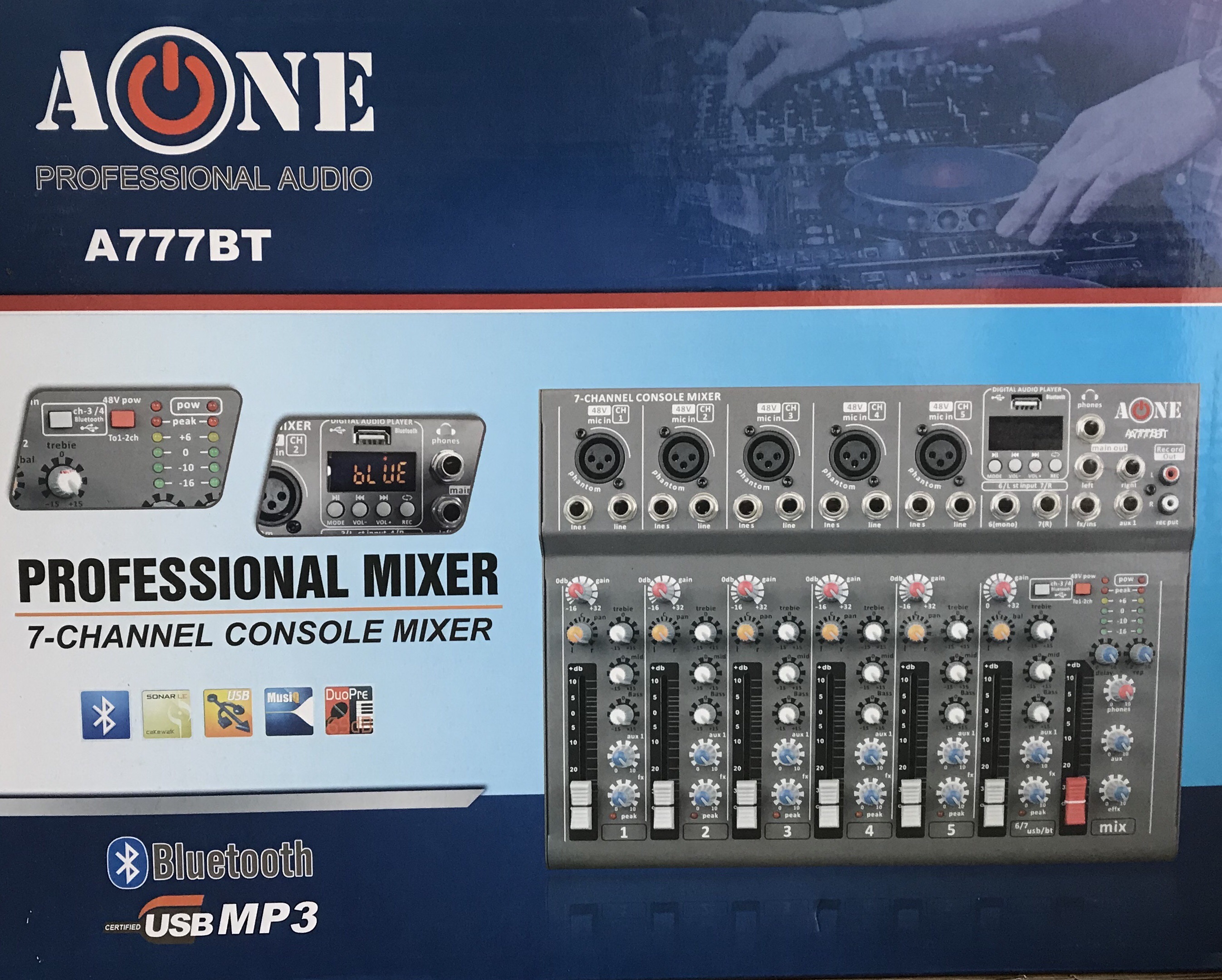 (( ส่งฟรี )) สเตอริโอมิกเซอร์7ช่อง มิกเซอร์ 7 ช่อง Mixer A777BT Mixer 7 ...