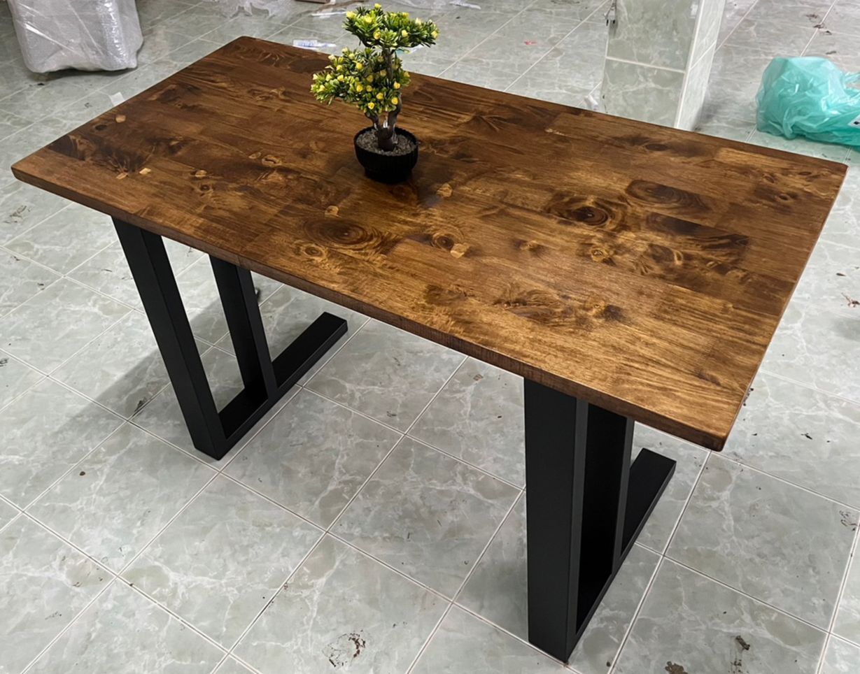 MPT2Wood-Steel โต๊ะลอฟท์ โต๊ะคอม โต๊ะเกมส์มิ่ง สูง75ซม. Table Loft โต๊ะ ...