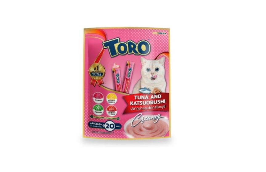 TORO TORO cat snack โทโร่ แมวเลีย ขนมแมวเลีย รุ่น 15กรัม x 20 ซอง ( 1 ...