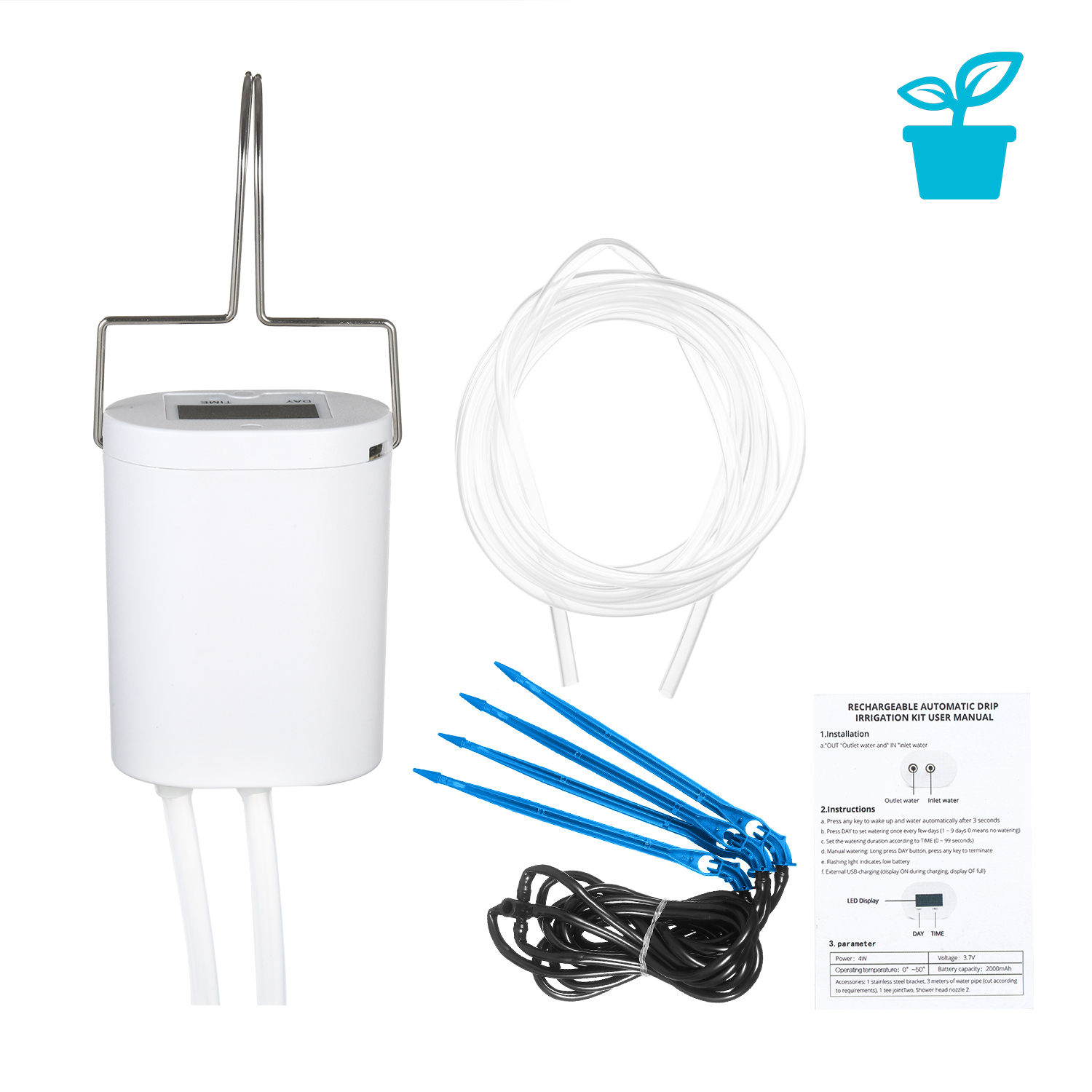 Automated Watering Device Smart Water Controller Automatically Watering System Drip Irrigation ...