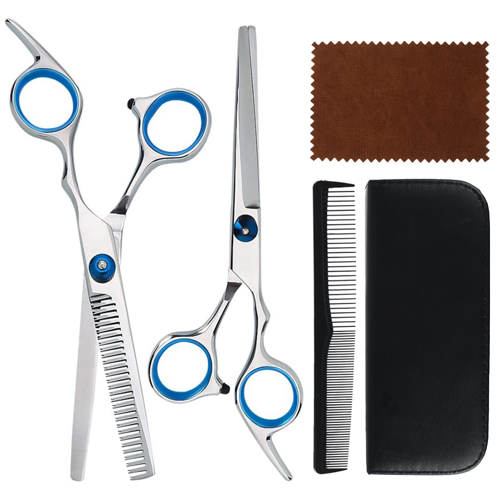 Barber scissors Hair Cutting Shears Home Shear Sets Hairdresser Tool ...