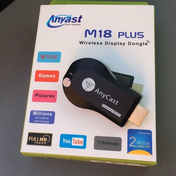 Anycast M18 Plus HDMI WIFI Display เชื่อมต่อมือถือไปทีวี ต่อ ขึ้น ...