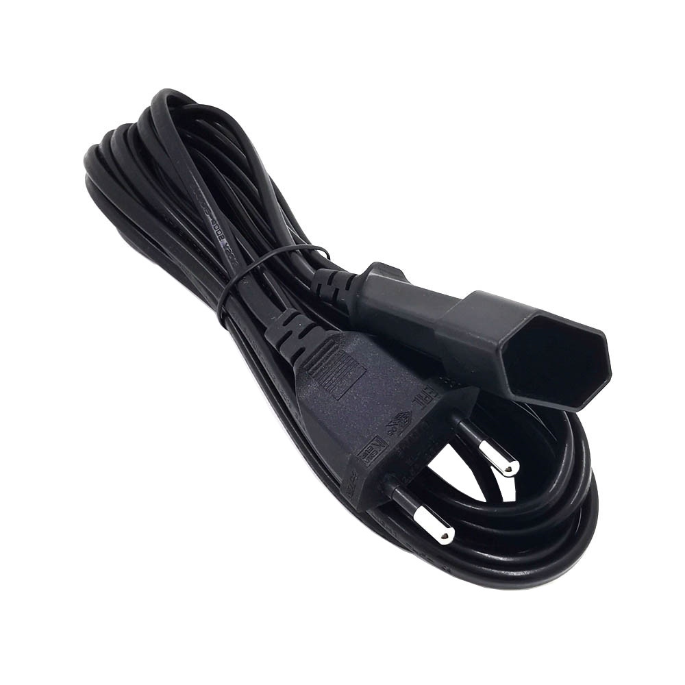 5m European Russia Male to Female Power Extension Cord EU 2 Prong VDE ...