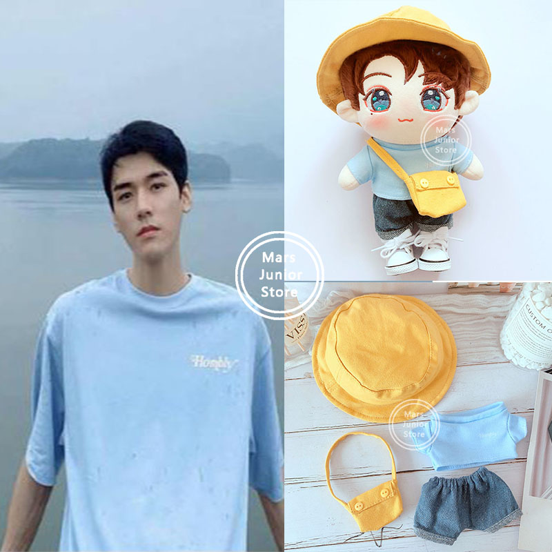 20CM TV Word of Honor Gong Jun Simon Clothes Set Blue T-Shirt Pants Toy ...