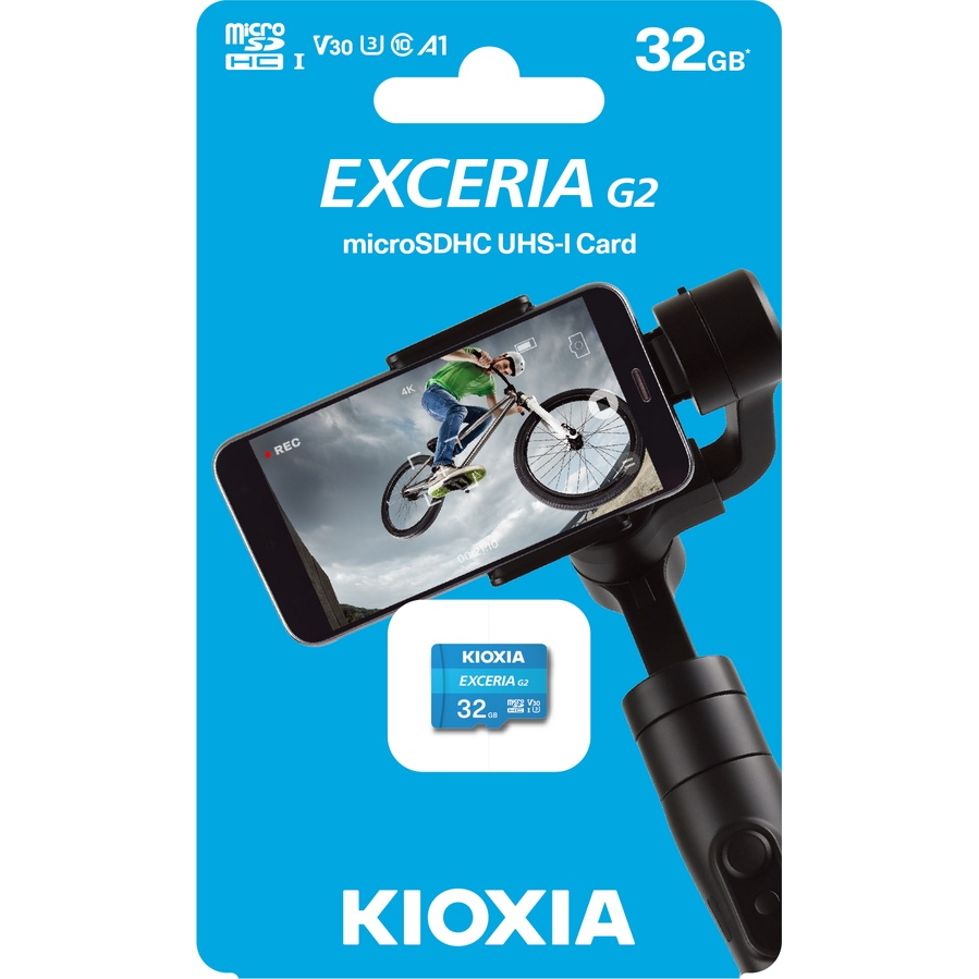 KIOXIA Exceria G2 microSD CL10 UHS-I U3 V30 4K A1 R100/W50 - 32GB | Lazada.co.th