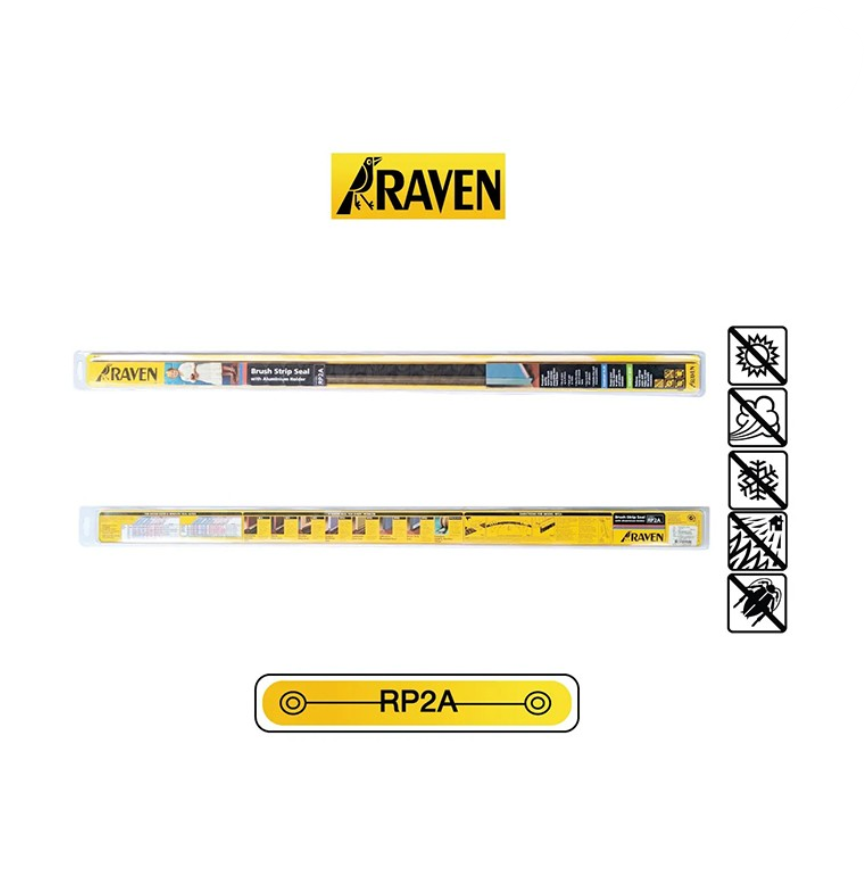 ขอบคิ้วกันฝุ่นแมลงขอบประตู Raven (ราเวน) รุ่น RP2A ยาว 915 มม. | Lazada ...