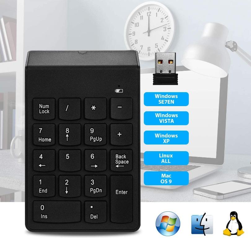 2.4G Wireless USB Numeric Mini Number Pad Keyboard - Pp Computer Shop - ThaiPick