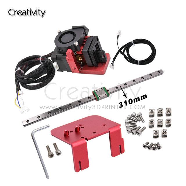 [PIIN] 3D Printer Frame parts Linear Rail Slide Kit Extruder Direct Drive Feeder Replacement Kit ...