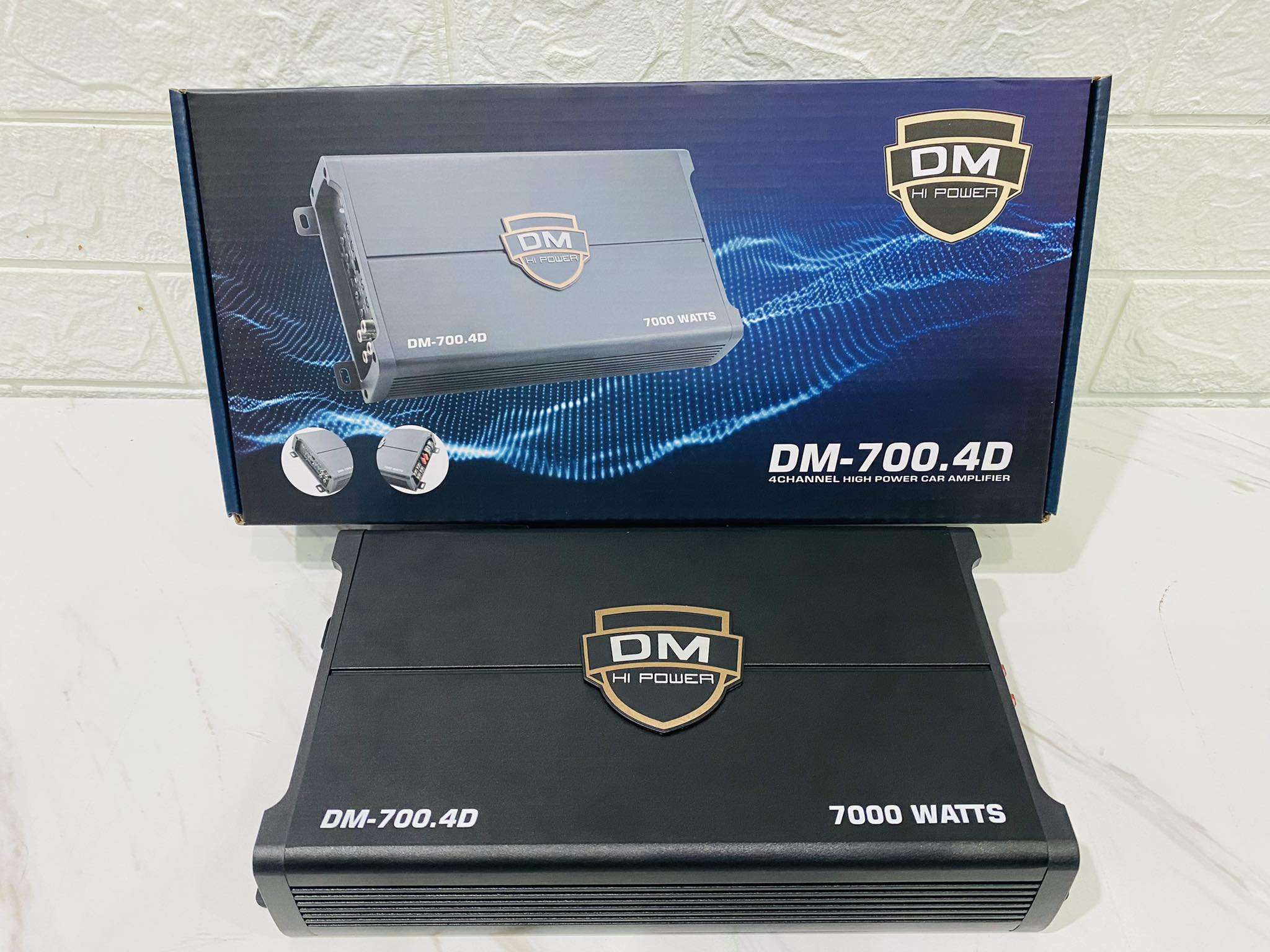 เพาเวอร์แอมป์ คลาสดี 4 CH 7000W รุ่น DM-700.4D สินค้าใหม่class d 4 ch ...