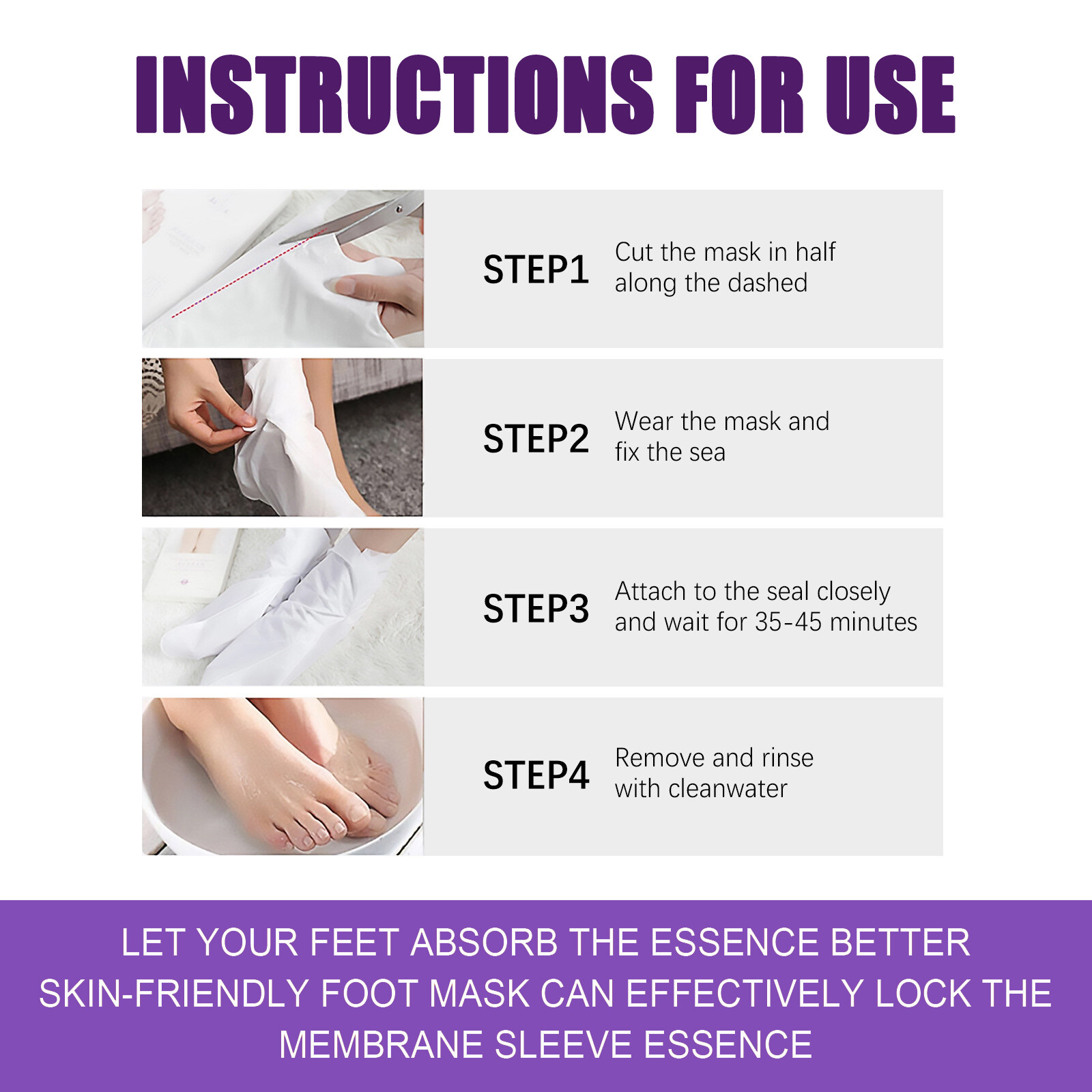 Eelhoe Ginger Exfoliating Foot Mask Moisturizing Nourishing Foot ...