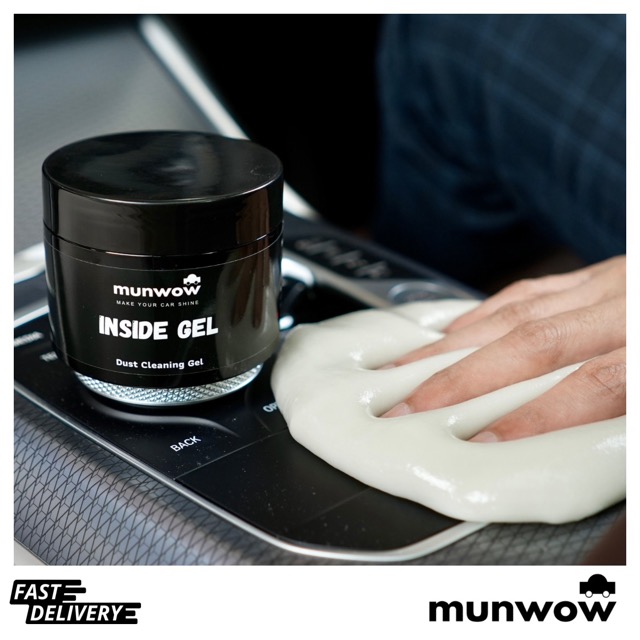 Munwow Inside Gel (เจลทำความสะอาดเก็บฝุ่นภายในรถยนต์ เข้าได้ทุกซอกลึก) | Lazada.co.th