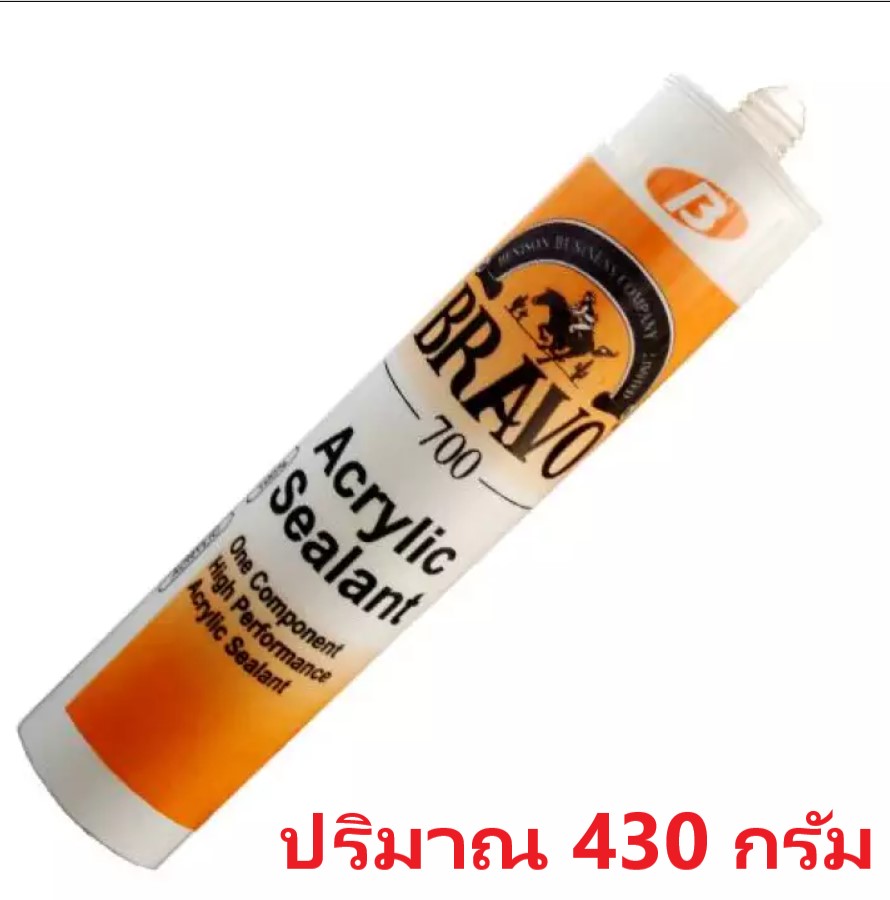 (1 หลอด) BRAVO (บราโว่) กาวอะคริลิคซีทแลนท์ กาวแด๊ปอะคริลิค แด็ปขาว ...