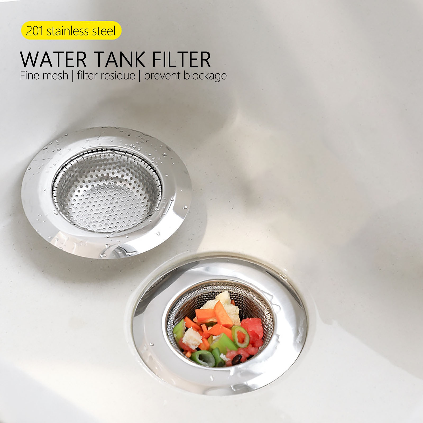 CW Kitchen Sink FilterSteel Sink Food CollectorMost Sink Sink Basket ...