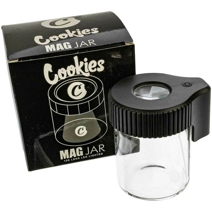 Cookies mag jar Glass Light-Up LED Air Tight Proof Storage Jar Viewing ...