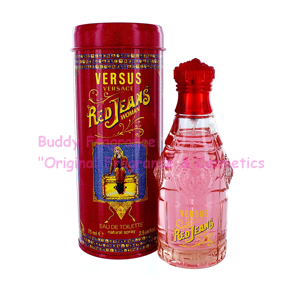 Versace RED JEANS WOMAN EDT 75 ml 2.5 oz (กล่องซิล ทางร้านมีนโยบาย ...