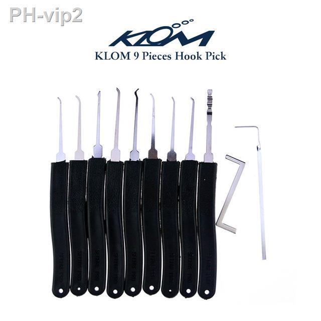 Klom 9 Pieces Lock Pick Set Tension Tool Wholesale For Yale Locksmith ...
