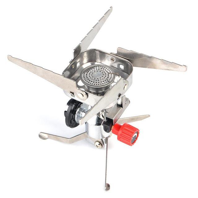 outdoor gas camping stove Hiking Gas Burner Folding Electronic Stove ...