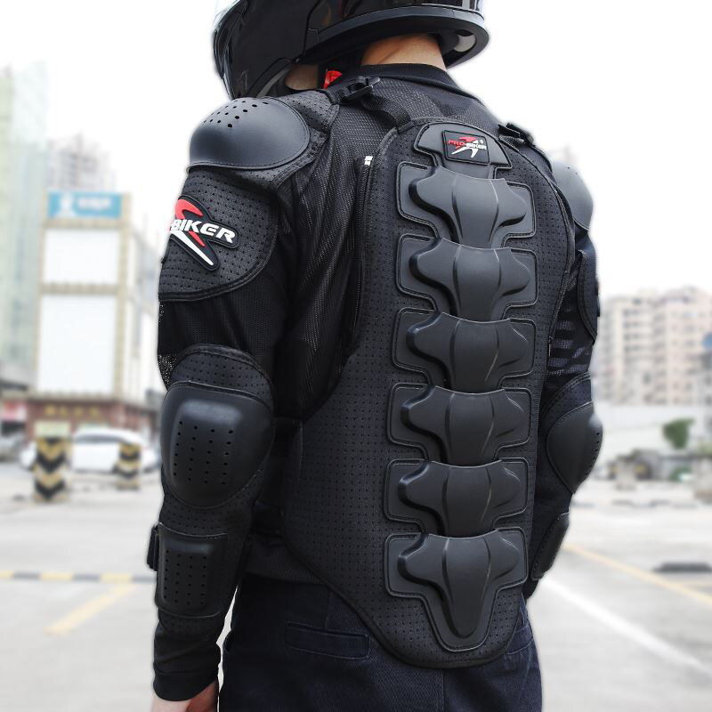 Full Body Motorcycle Armor Jacket Motocross Vest Chest Gear Parts ...