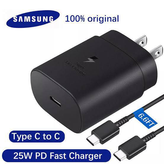ชุดชาร์จเร็ว Samsung Super Charge 25W สายชาร์จ ของแท้ C To C TYPE-C to TYPE-C S22Ultra S22 S22 ...