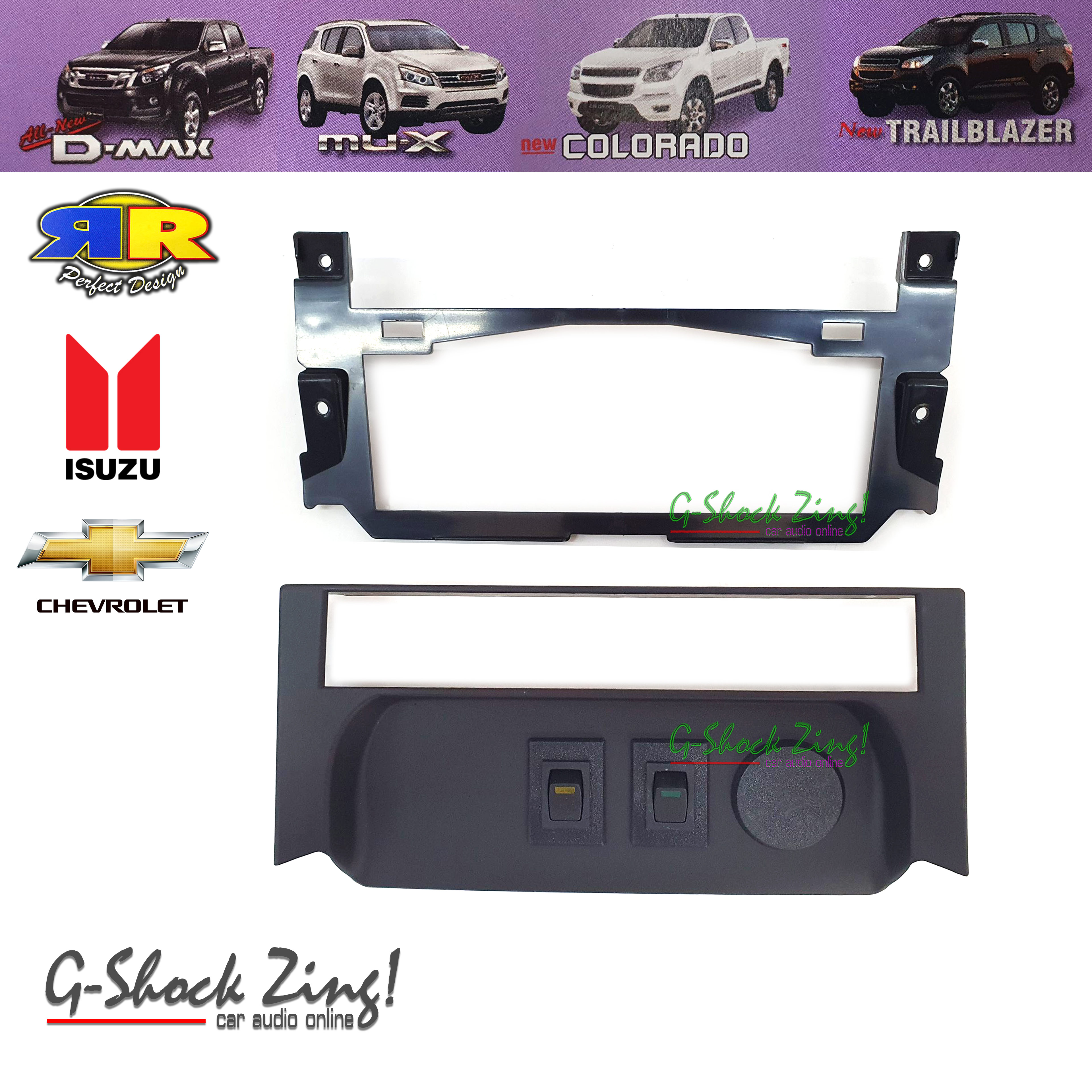 หน้ากากปรี ALL NEW D-MAXพร้อมมีสวิทช์ไฟ 2อัน มีไฟLED สำหรับรถยนต์ ISUZU ...