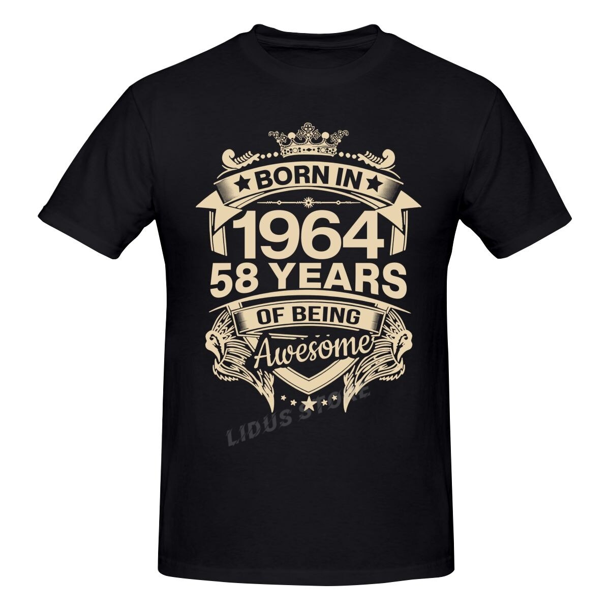 Born In 1964 58 Years For 58Th Birthday Gift T Shirt Harajuku Clothing ...