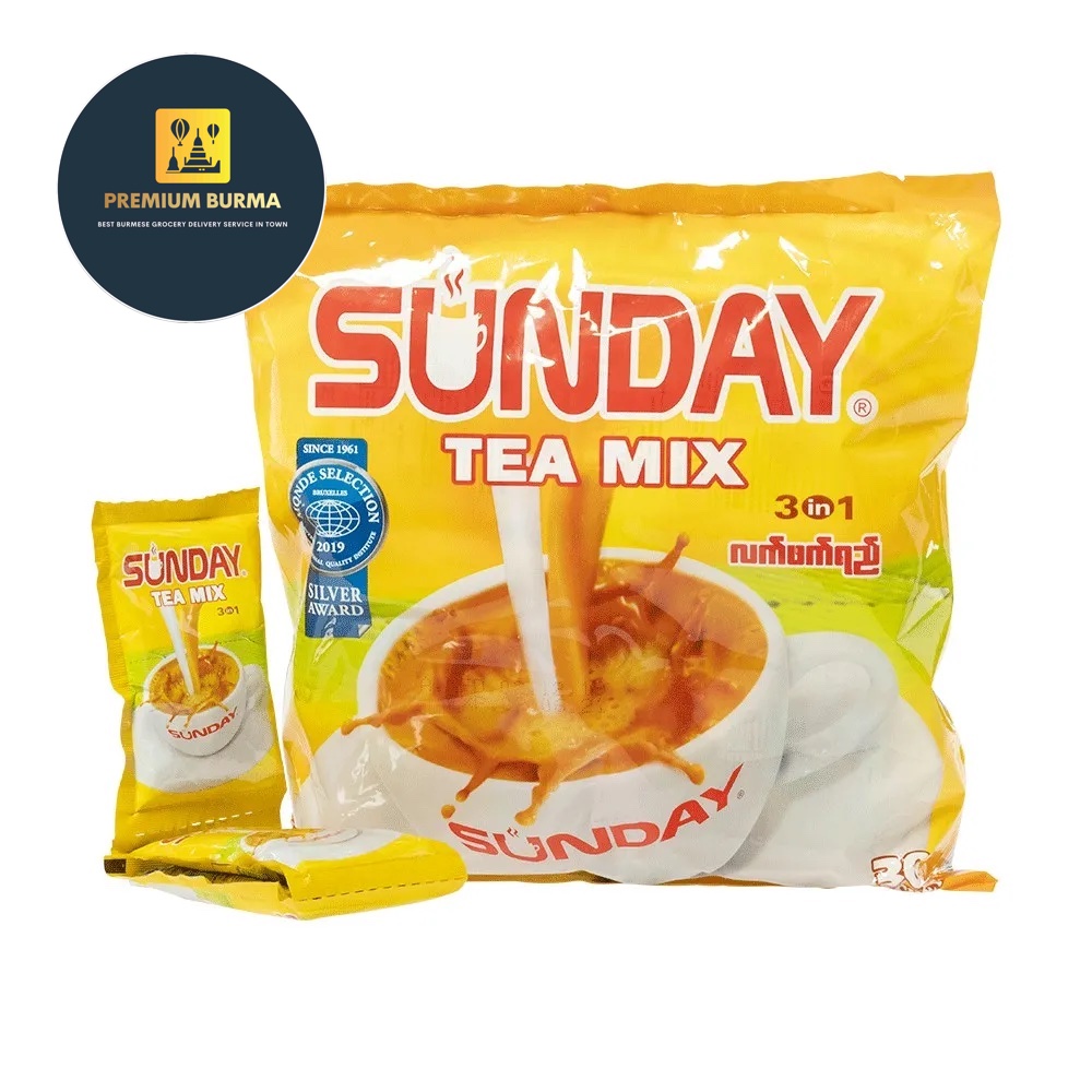 ဆန်းဒေး တီးမစ် ပုံမှန်အထုပ် (30ထုပ် ပါကင်) Sunday Tea Mix Original ...