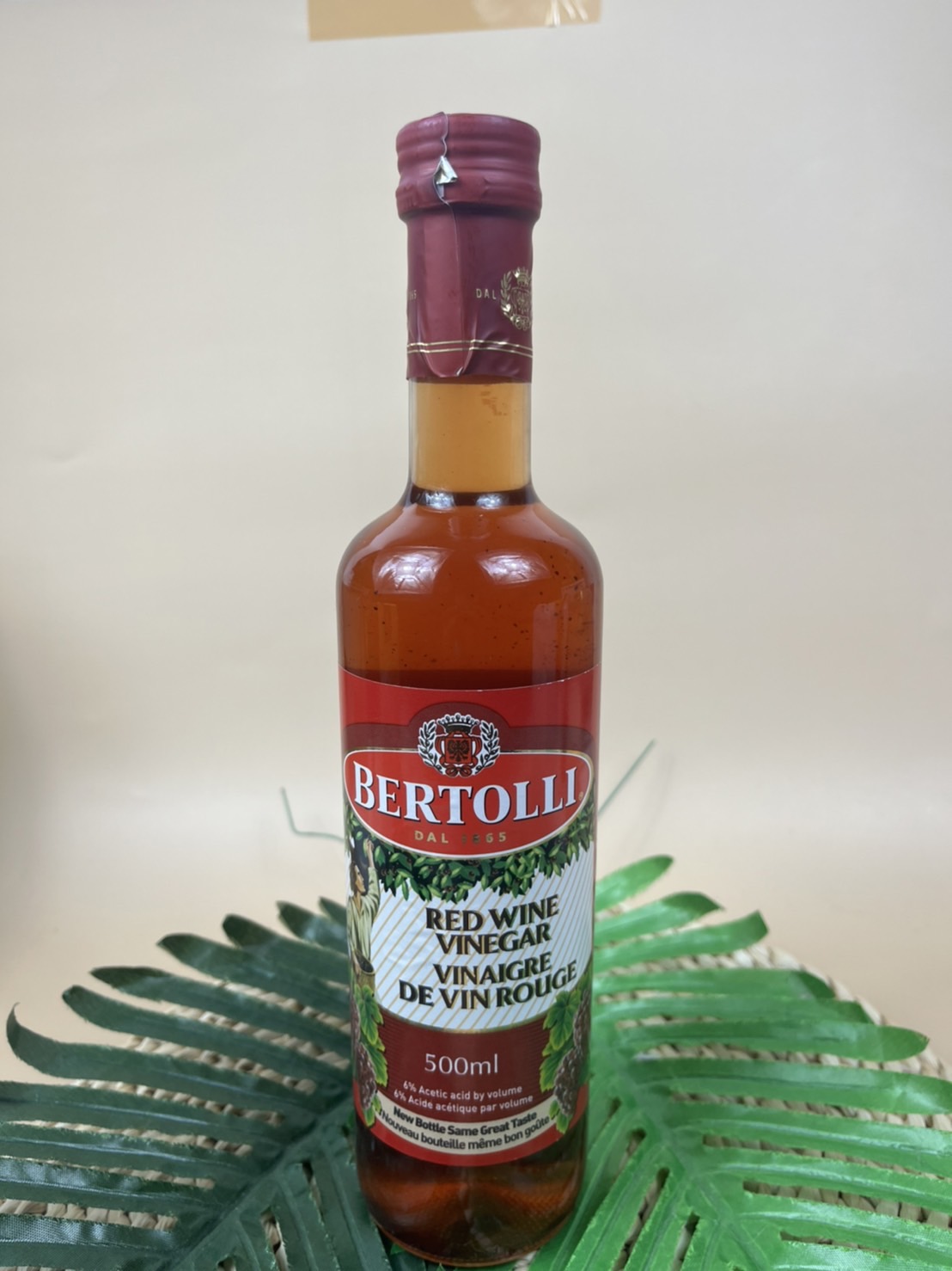 Bertolli Red Wine Vinegar 500ml/เบอร์ทอลลี่ น้ำส้มสายชูไวน์แดง 500มล ...