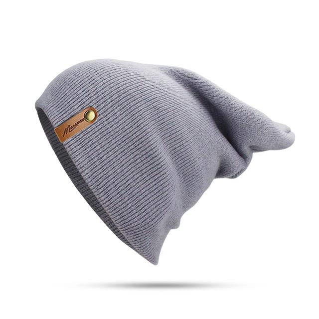 Brand Winter Hat For Men Skullies Beanies Women Fashion Warm Cap Unisex Elasticity Knit Beanie ...
