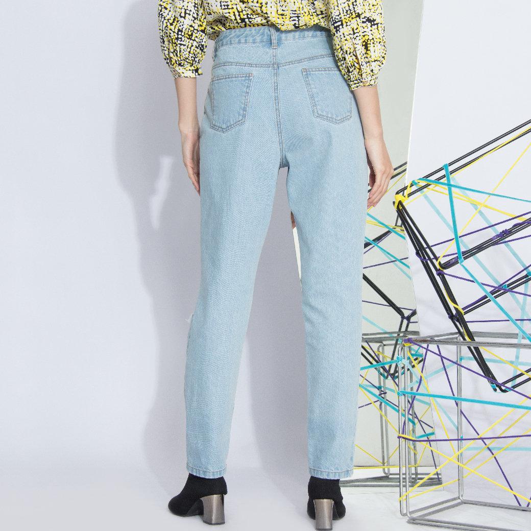 GSP Young Denim จีเอสพี กางเกงยีนส์ทรงบอย สีอ่อน แต่งรอยขาด (PT58SB ...