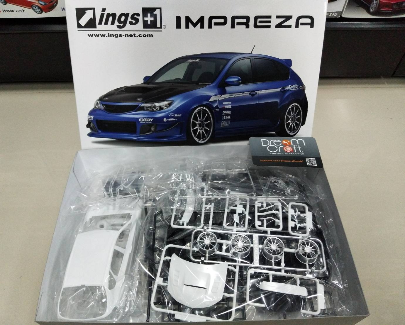 AOSHIMA 1/24 ings GRB IMPREZA WRX STI '07 SUBARU (โมเดลรถยนต์ Model DreamCraft) | Lazada.co.th