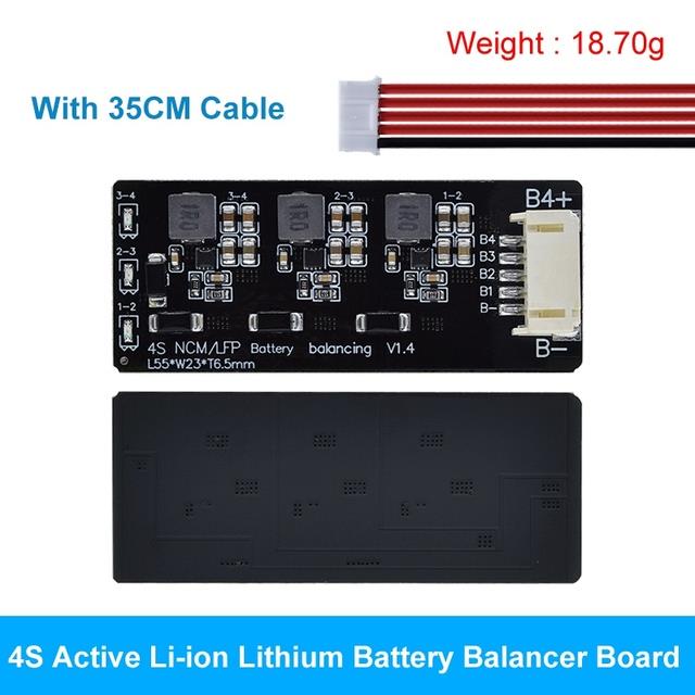 TZT BMS 3S 4S Active Balancer Board 1.2A Lifepo4 Lipo Li-ion Lithium Battery Energy Transfer ...