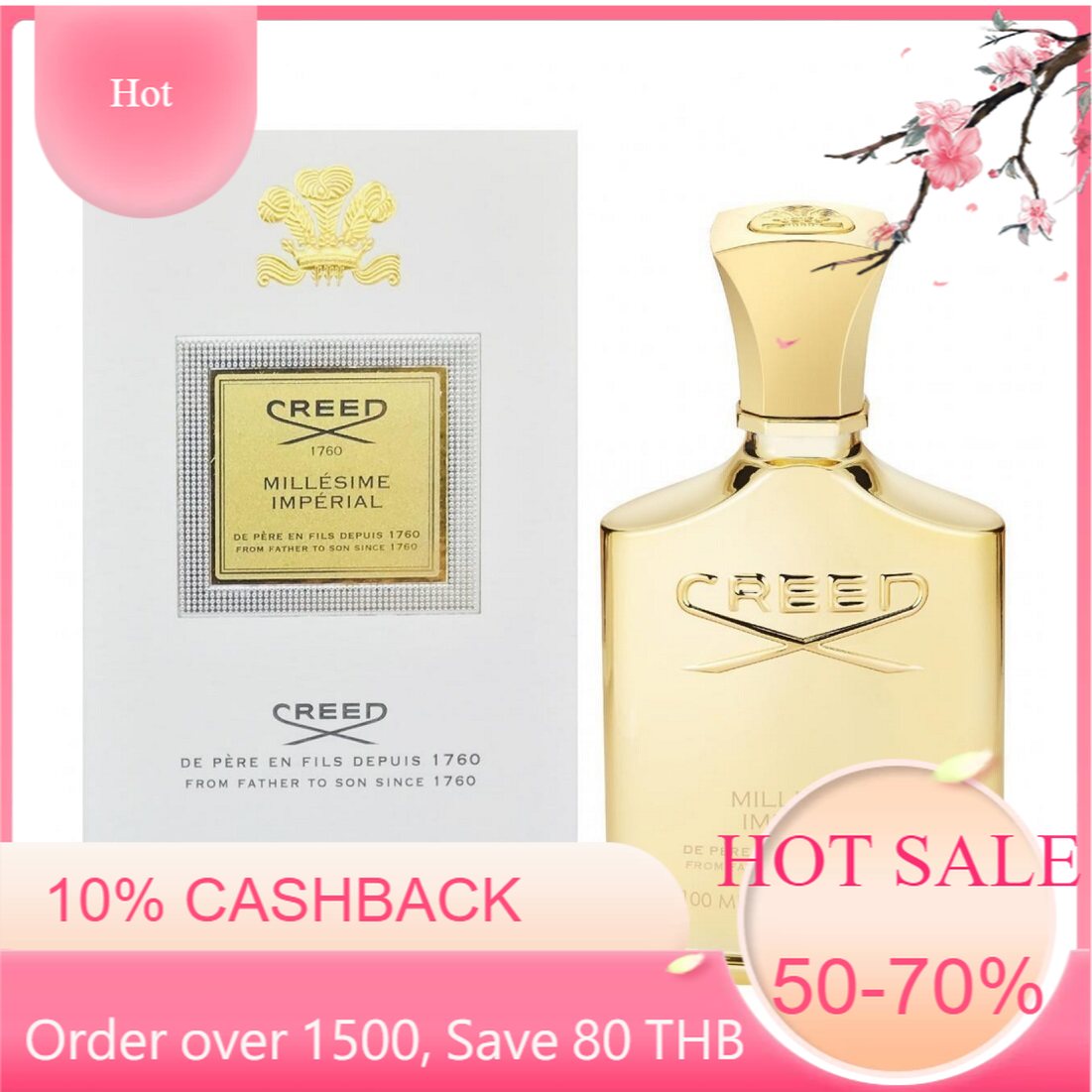 Creed Milesime Imperial Eau de Parfum for Unisex 100ml [ Original 100% Ready Stock ] Free ...