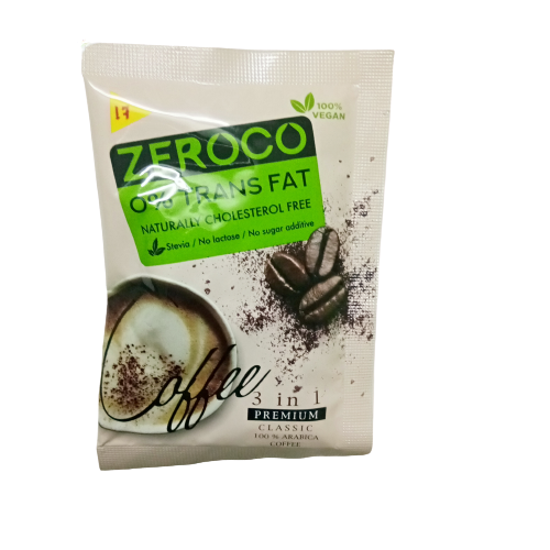 กาแฟธัญพืช 3IN1 ซีร็อคโค่ Zeroco สูตรเจ กาแฟเพื่อสุขภาพ ไม่มีไขมันทรานส์ ไม่มีน้ำตาลทราย คนแพ้นม ...
