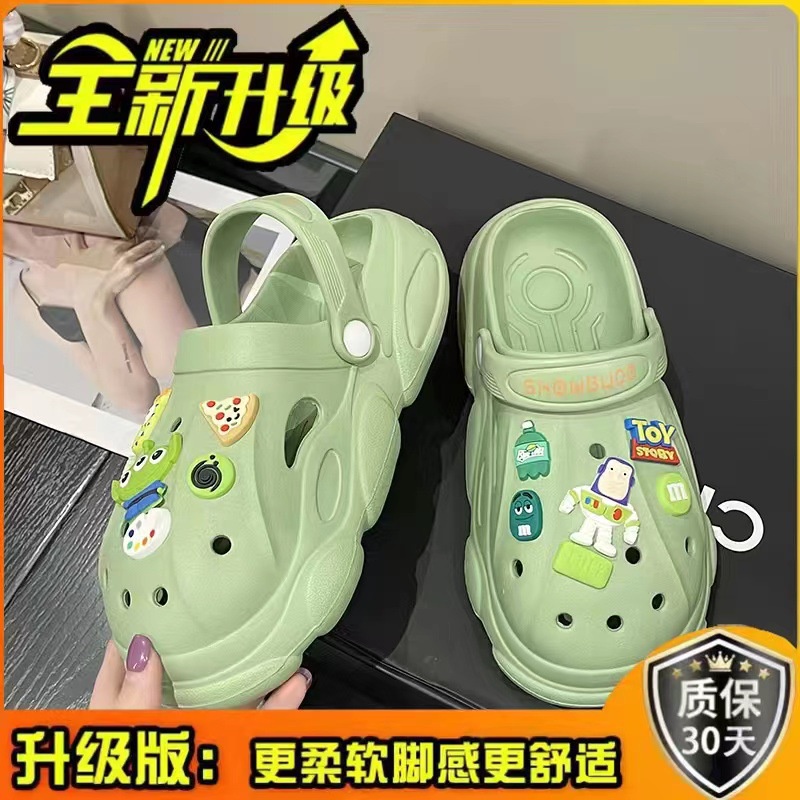 💥พร้อมส่ง💥ใหม่รองเท้าหัวโต Buzz Lightyear รองเท้าผู้หญิงหลุมฤดูร้อน ...