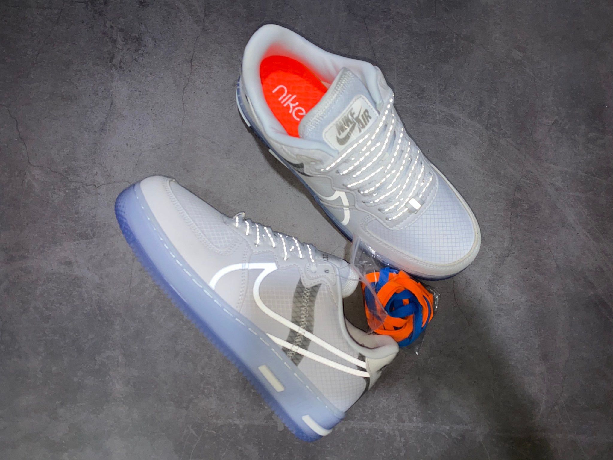 [J-sports] รองเท้าAir Force 1 React Light Bone SIZE.40-45 *ขาว* ( พร้อม ...