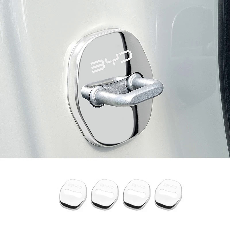 สำหรับ BYD Seagull 2023-2024รถประตูล็อคป้องกันสแตนเลสสวมใส่ Auto ภายนอก ...