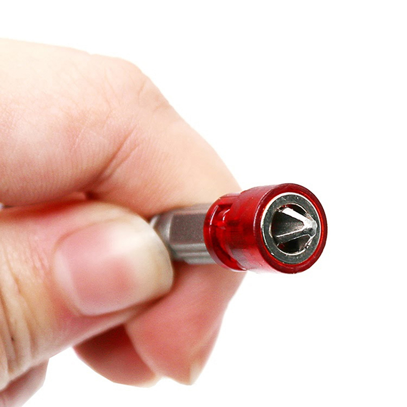 1/4" Screwdriver Bits Red Head Magnet Driver Hex Shank With Magnetizer ...