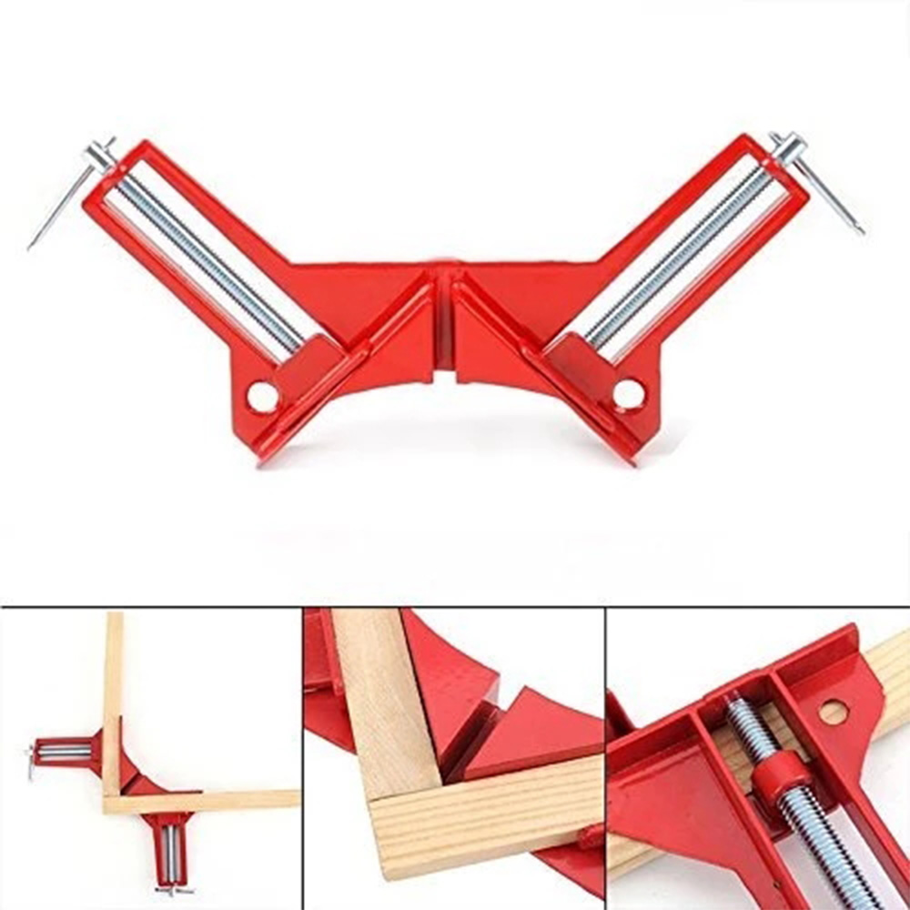 4Pcs 90 Degree Right Angle Clamp Woodworking Clamps Set Adjustable Wood ...