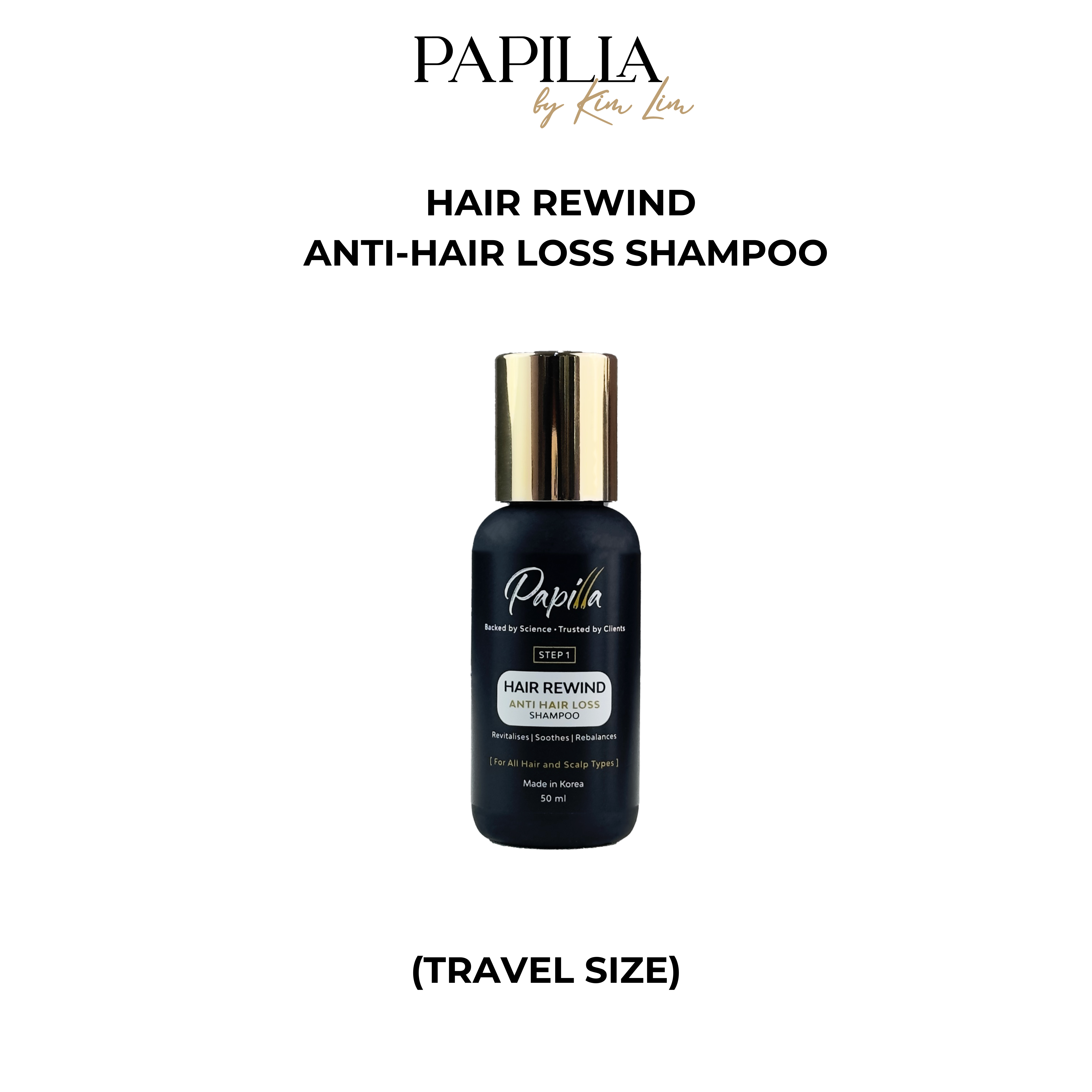 PAPILLA HAIR REWIND ANTI-HAIR LOSS SHAMPOO (TRAVEL SIZE) | Lazada.co.th