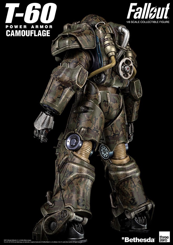 Fallout T-60 Camouflage Power Armor 1/6 Scale Action Figure ฟิกเกอร์ ...