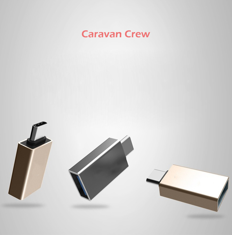 7 Caravan Crew Type-C to USB-A OTG Adapter (BlackSilver) - Caravan Crew - ThaiPick