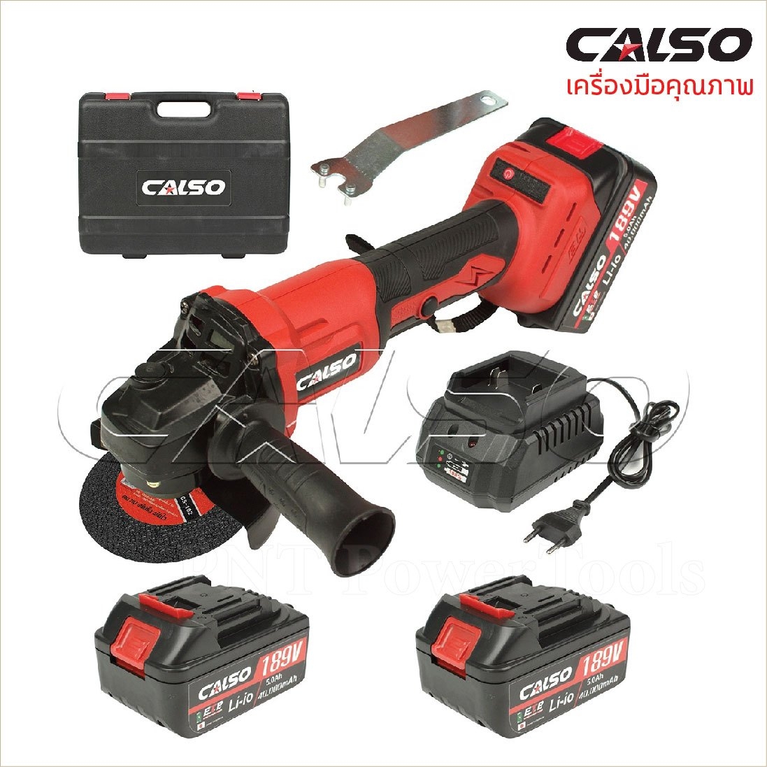 CALSO Battery Angle เครื่องเจียรแบตเตอรี่ ลูกหมูไร้สาย 189V ขนาด 4 นิ้ว ...